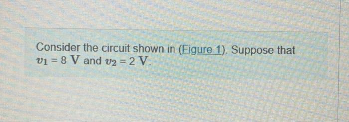 Solved Consider the circuit shown in (Figure 1). Suppose | Chegg.com