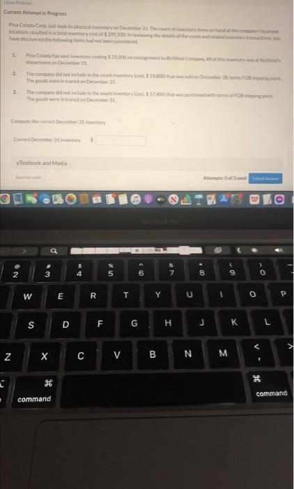Solved Current Attemption Progress Para Colada Compact took | Chegg.com