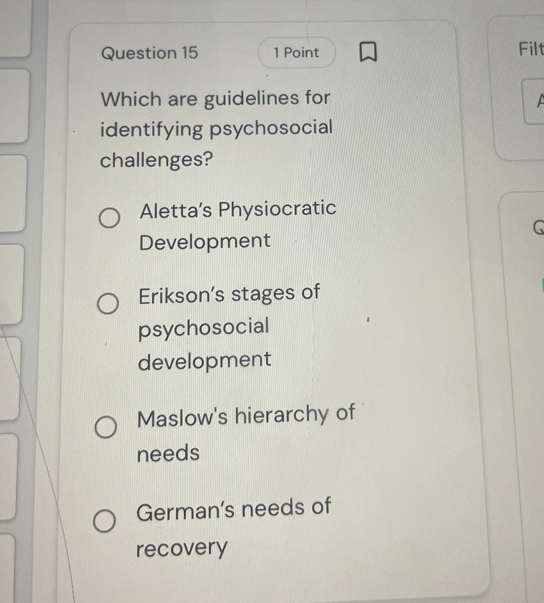 Solved Question 15Which are guidelines for identifying | Chegg.com