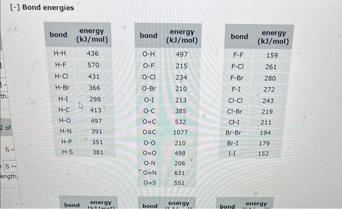 Solved Use bond energies to calculate the heat of reaction: | Chegg.com