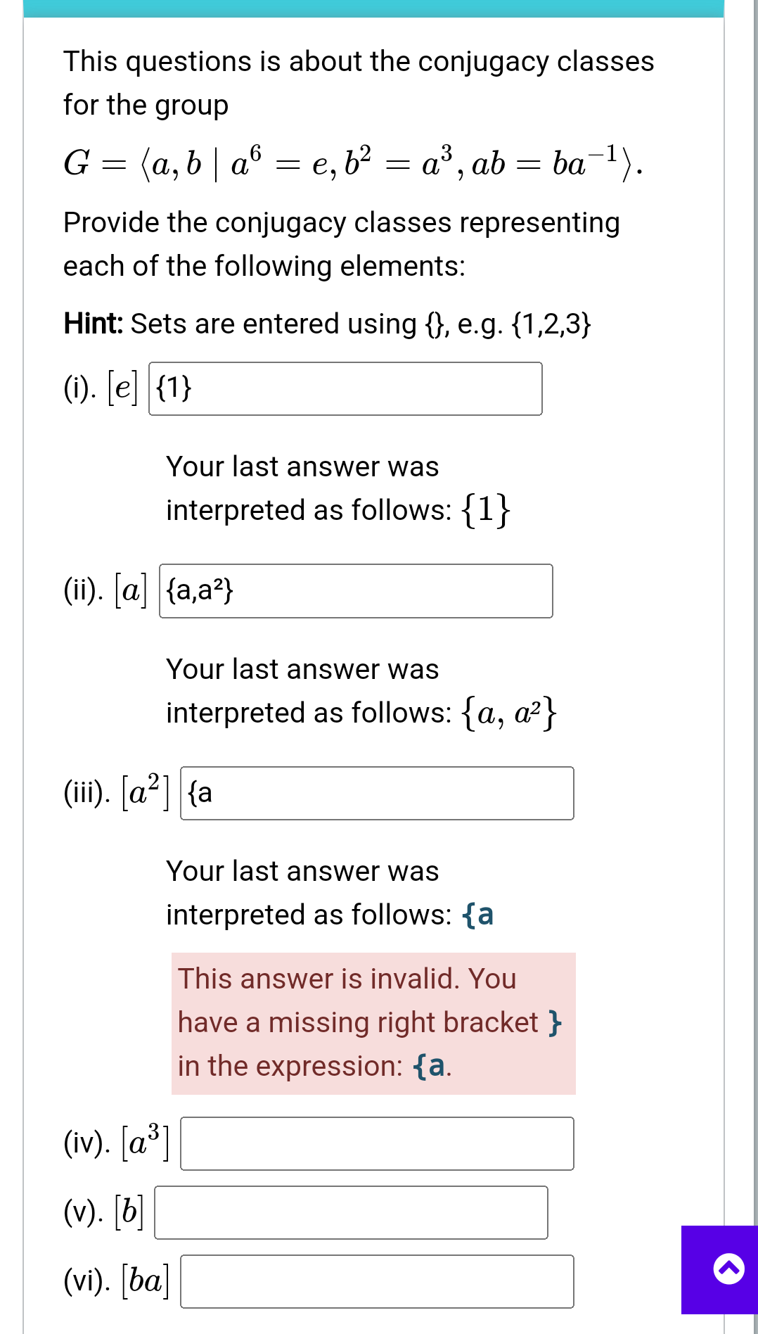 Solved This questions is about the conjugacy classes for the | Chegg.com
