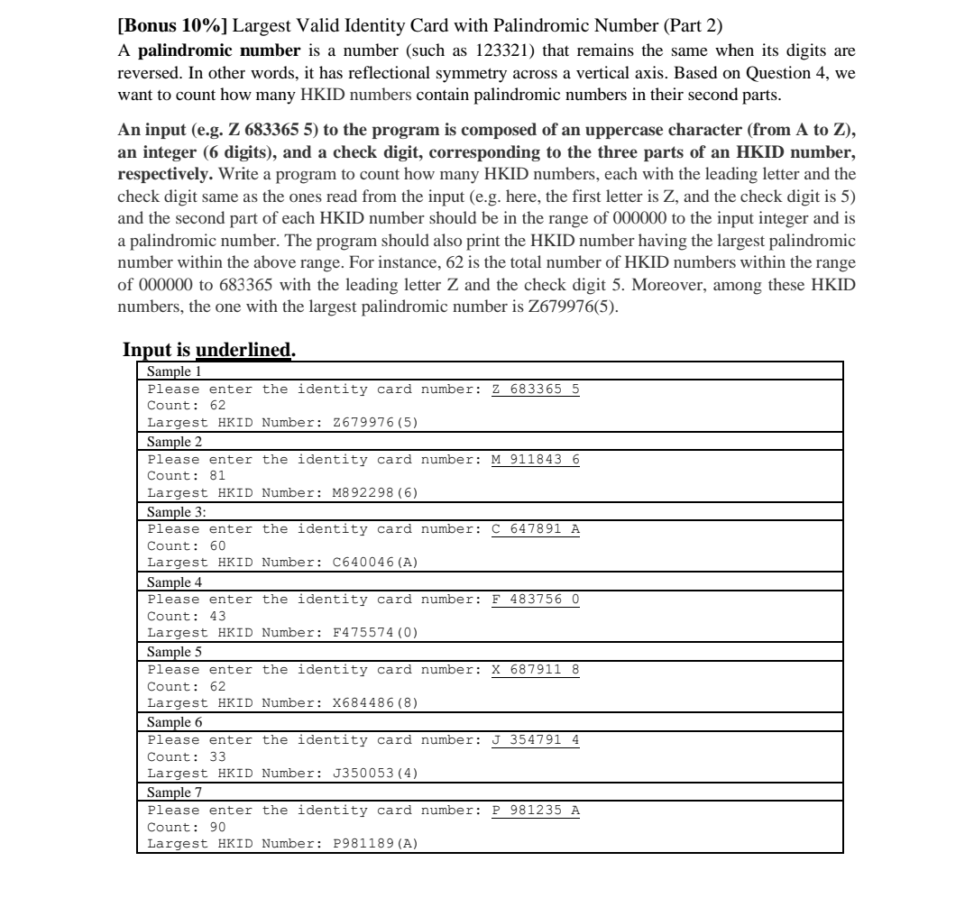The Hong Kong Identity Card (HKID) is issued by the | Chegg.com