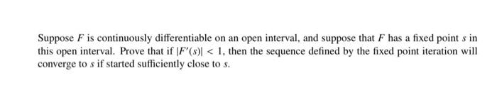 Solved Suppose F is continuously differentiable on an open | Chegg.com