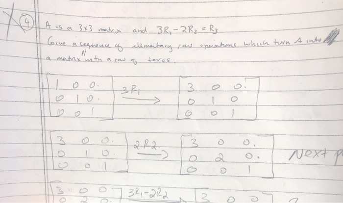 Solved он и Алов им % A is a 3x3 matrix and BR, 2 R₂ = R3 | Chegg.com