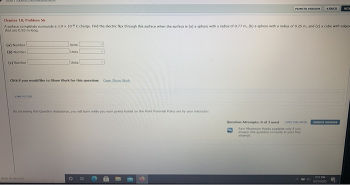 Solved PRINTER VERSION « HACK Chapter 18, Problem 56 A | Chegg.com