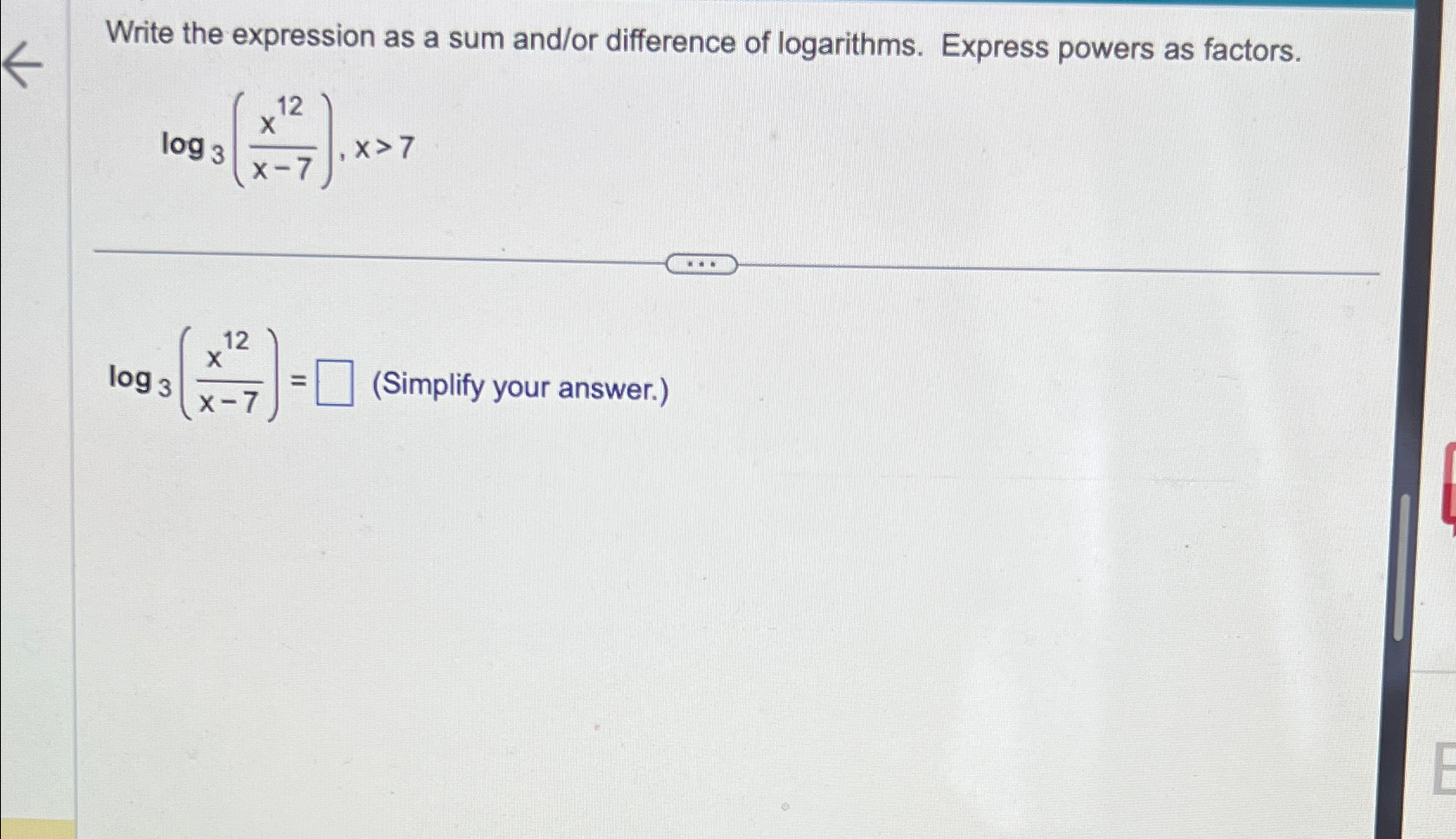 Solved Write the expression as a sum and/or difference of | Chegg.com