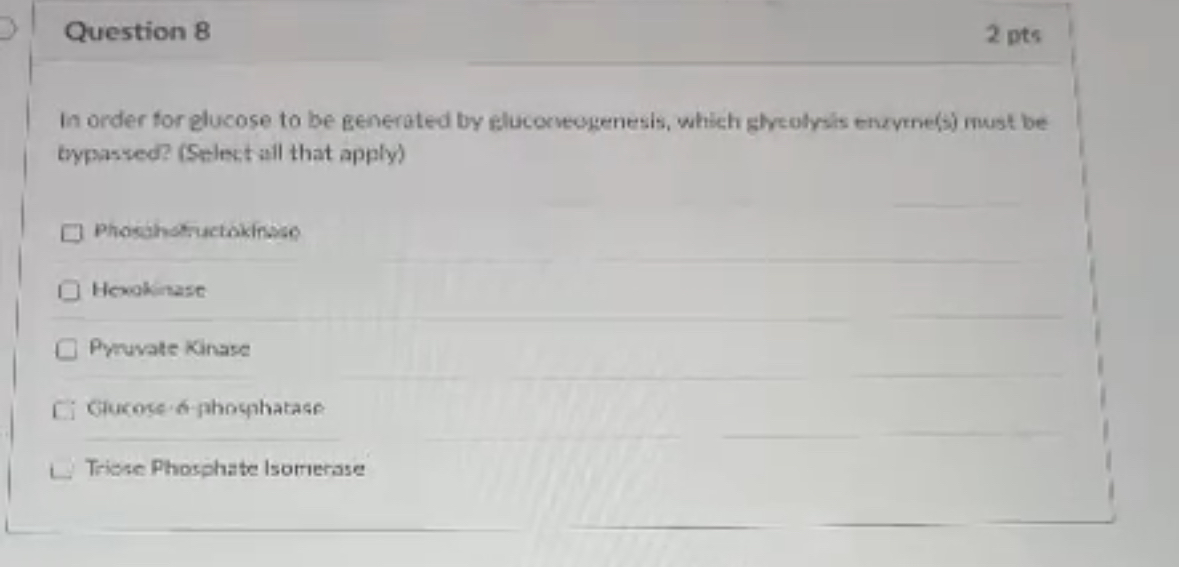 Solved Question 82 ﻿ptsIn order for glucose to be generated | Chegg.com