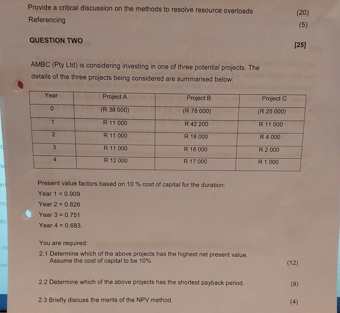 Solved Provide a critical discussion on the methods to | Chegg.com