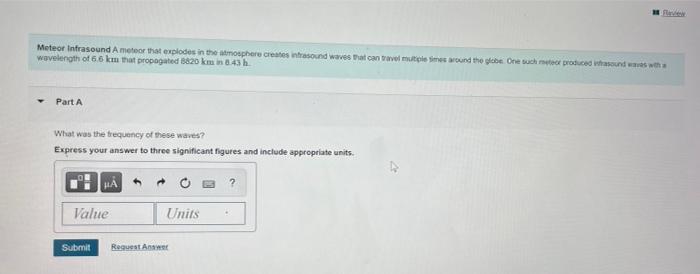 Solved Meteor Infrasound A meteor that explodes in the | Chegg.com