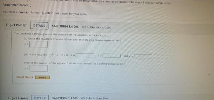 Solved required to use a new randomization after every 3 | Chegg.com