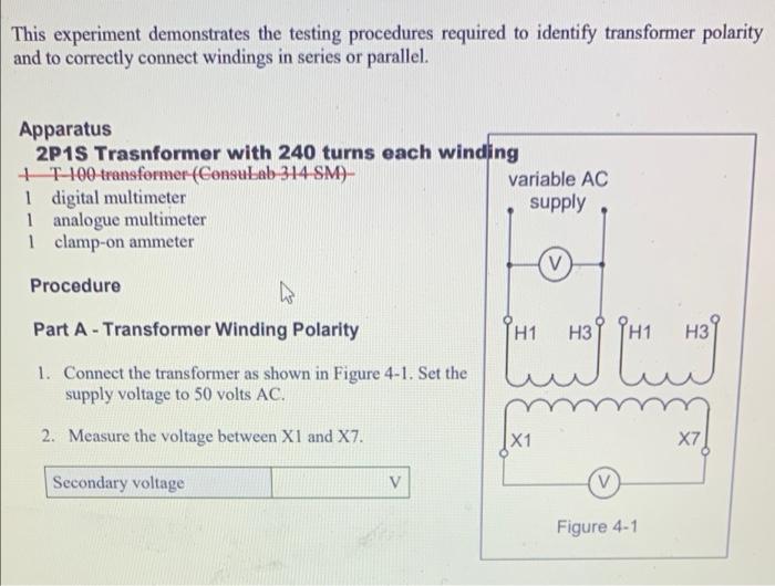 Solved This experiment demonstrates the testing procedures | Chegg.com