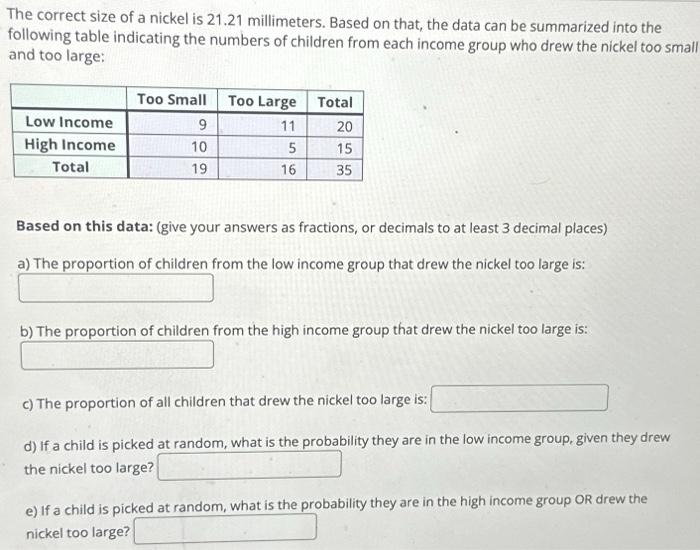 Solved The correct size of a nickel is 21.21 millimeters. | Chegg.com