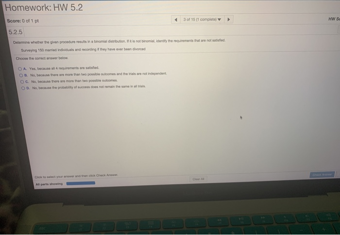 Solved Homework Hw 5 2 Score 0 Of 1 Pt 3 Of 15 1 Complete