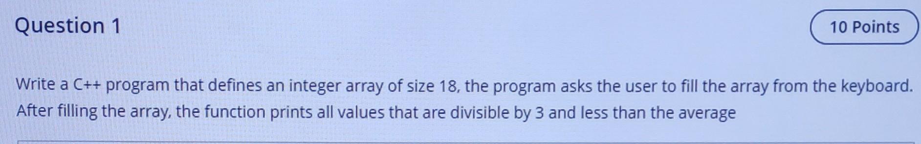 Solved Question 1 10 Points Write A C Program That Defines 