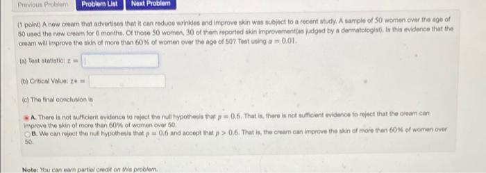 Solved Problern List Previous Problem Next Problem (1 point) | Chegg.com