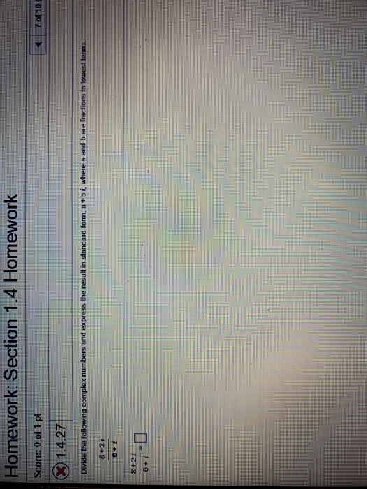 Solved Homework Section 1 4 Homework Score 0 Of 1 Pt 7 Of