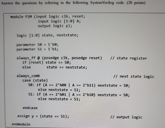 Solved Answer the questions by referring to the following | Chegg.com