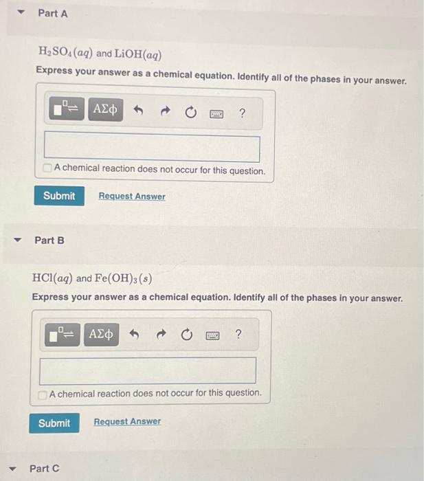 Solved Write a balanced equation for the neutralization of | Chegg.com