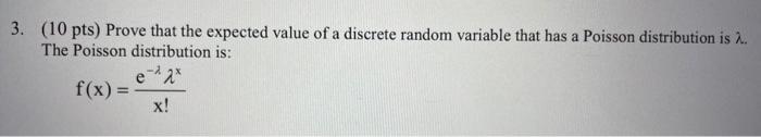 Solved Prove that the expected value of a discrete random | Chegg.com
