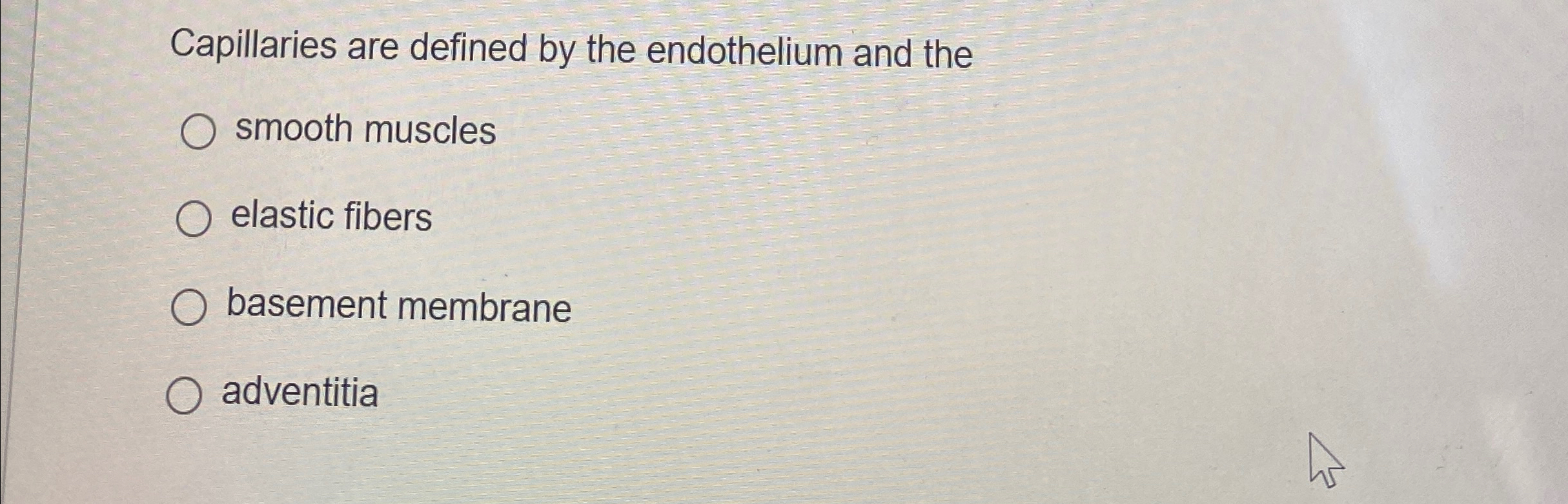 Solved Capillaries are defined by the endothelium and | Chegg.com