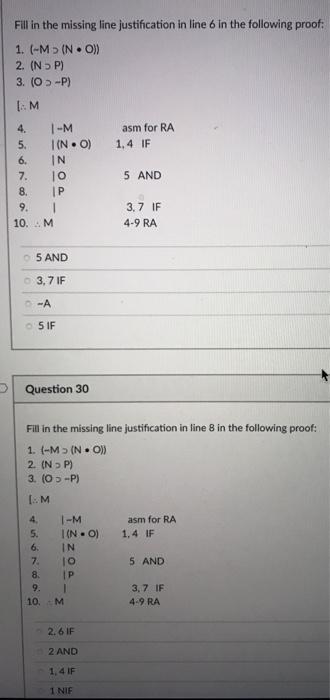 Solved Fill in the missing line justification in line 6 in | Chegg.com