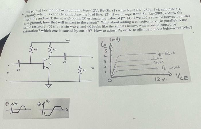 Solved 3. [14 points] For the following circuit, assume | Chegg.com