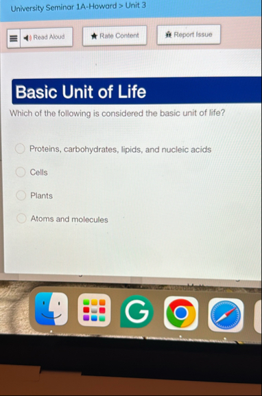Solved University Seminar 1A-Howard > ﻿Unit 3 Basic Unit | Chegg.com