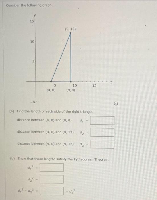 Solved Consider the following graph. (a) Find the length of | Chegg.com