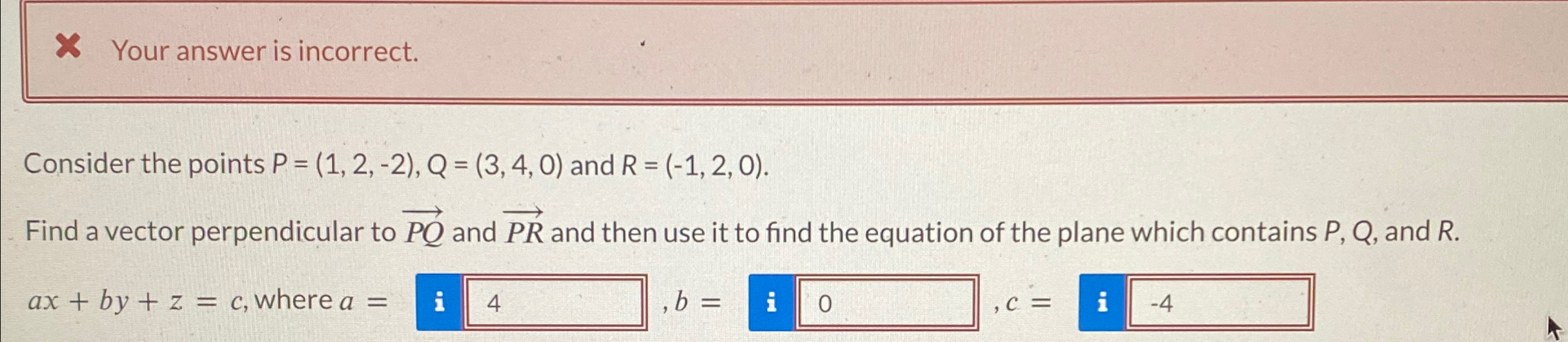 Solved Your answer is incorrect.Consider the points | Chegg.com