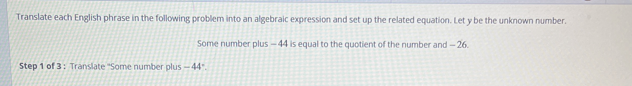 Solved Translate each English phrase in the following | Chegg.com