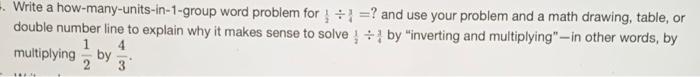Solved - Write a how-many-units-in-1-group word problem for | Chegg.com