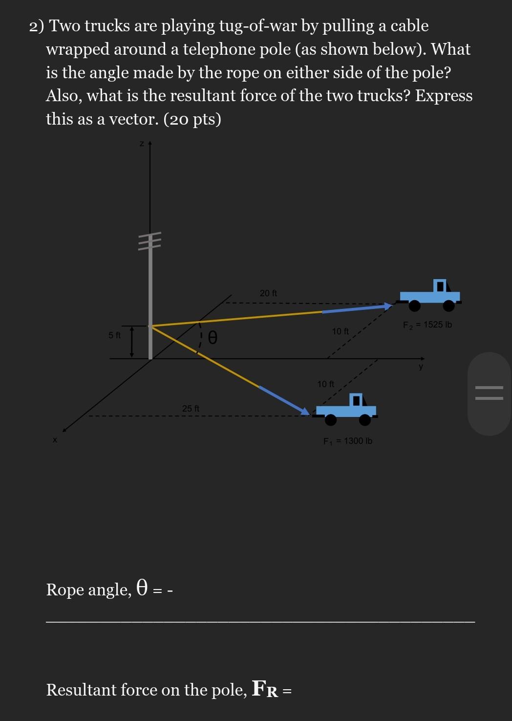 Solved 3) You are trying to pull a tree from the ground. You | Chegg.com
