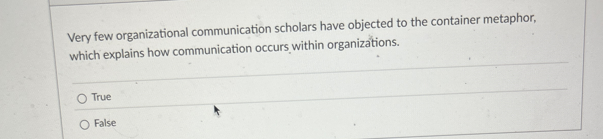 Solved Very few organizational communication scholars have | Chegg.com