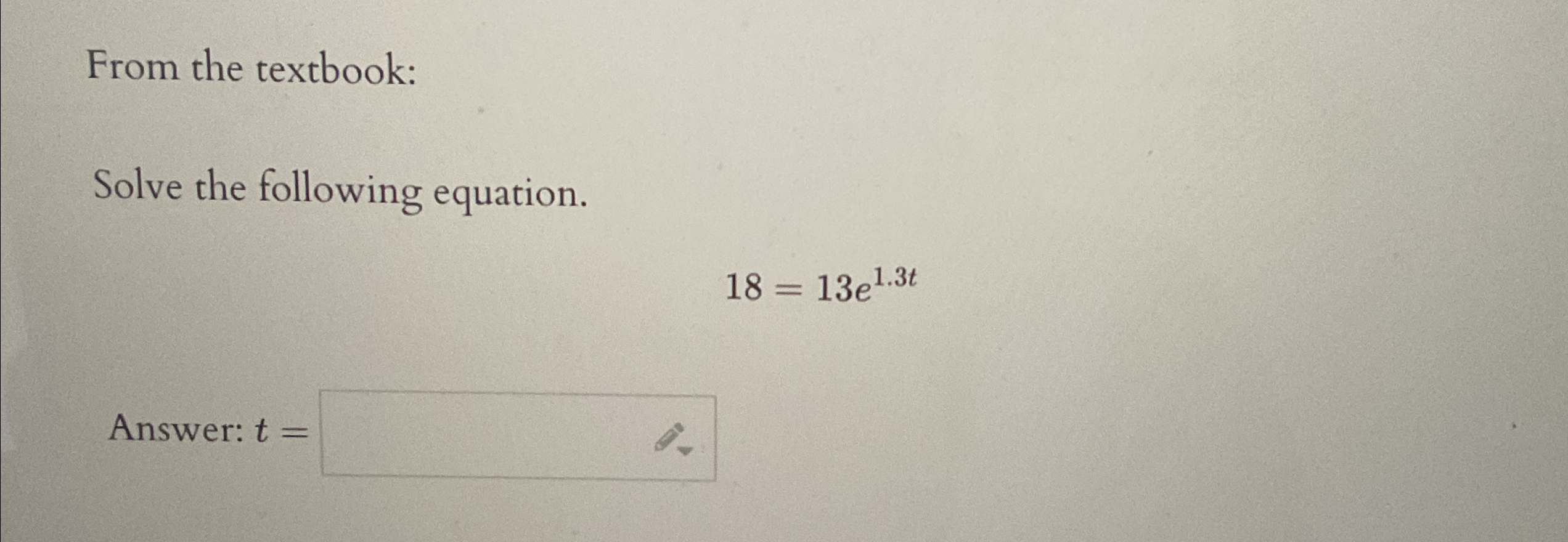 Solved From the textbook:Solve the following | Chegg.com