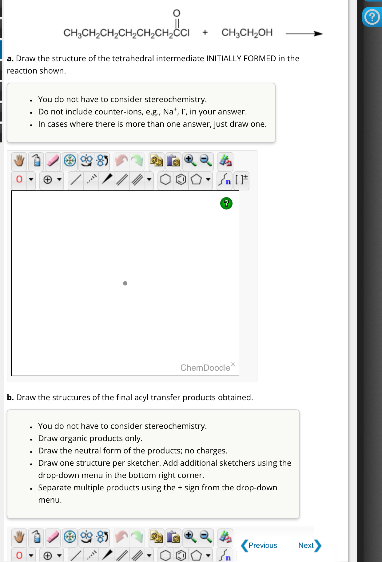 Solved a. ﻿Draw the structure of the tetrahedral | Chegg.com