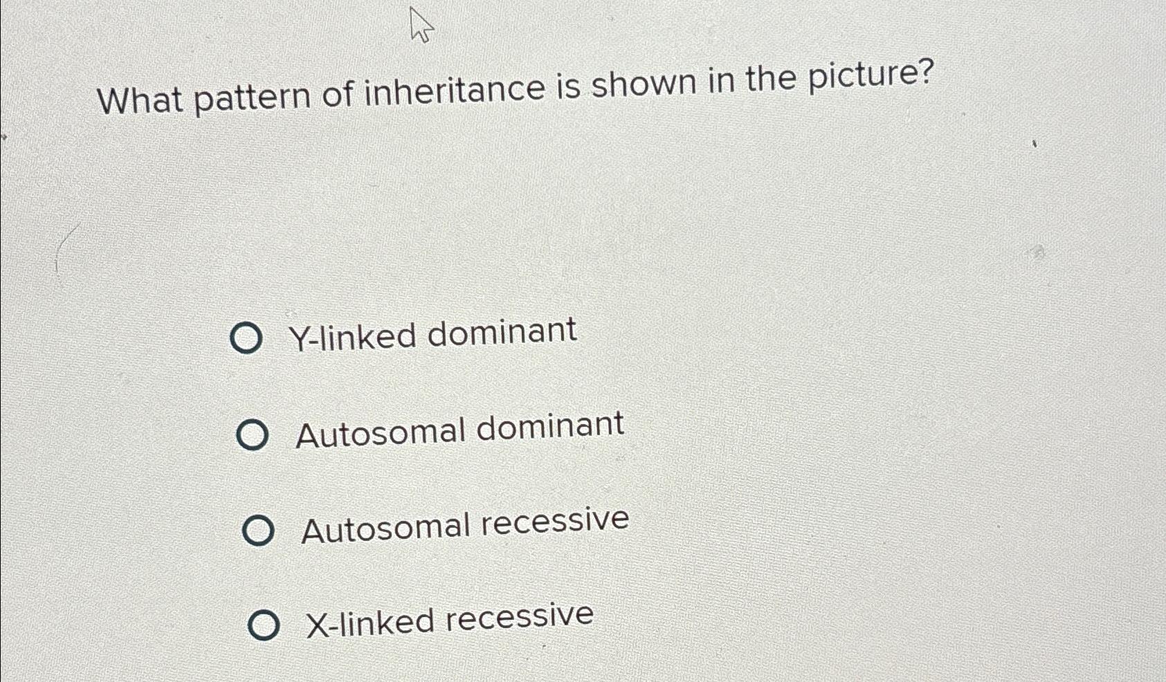 Solved What pattern of inheritance is shown in the | Chegg.com