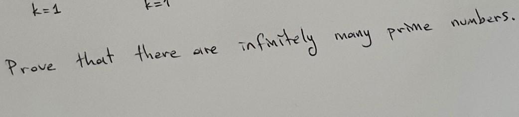 Prove that there are infinitely many prime numbers. | Chegg.com