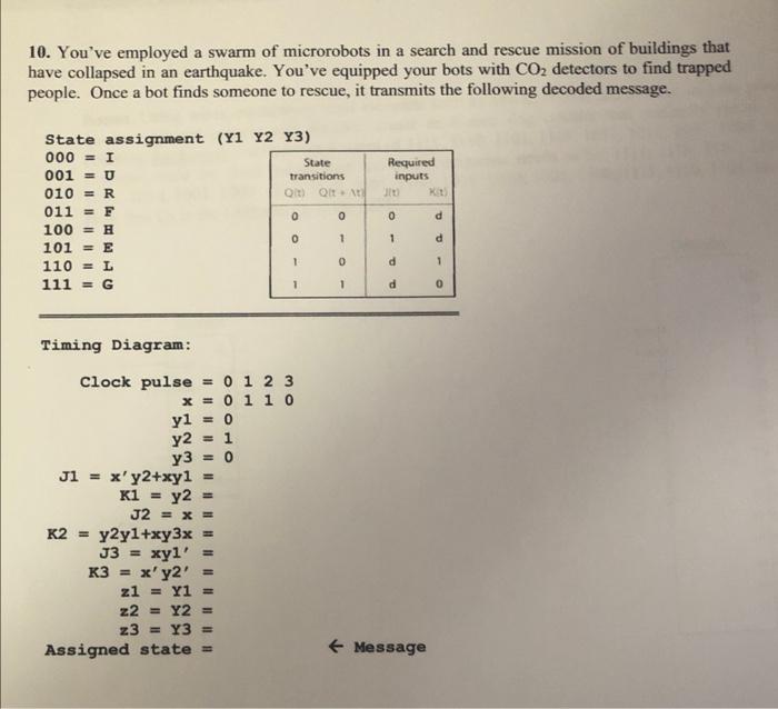 10. You've employed a swarm of microrobots in a | Chegg.com