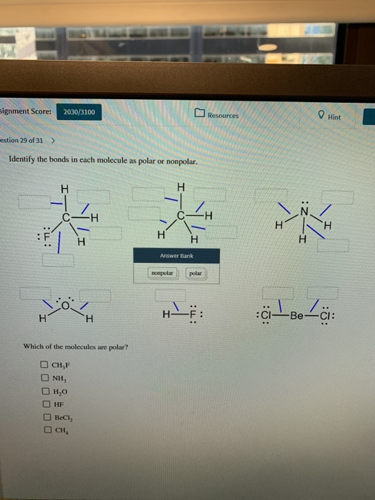 Solved signment Score: 2030/3100 Resources Hint stion 29 of | Chegg.com