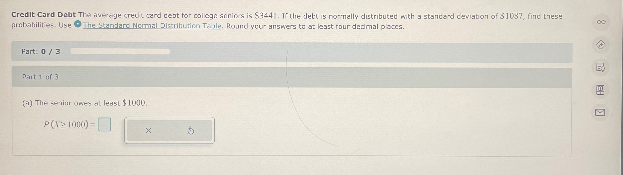Solved Credit Card Debt The average credit card debt for | Chegg.com