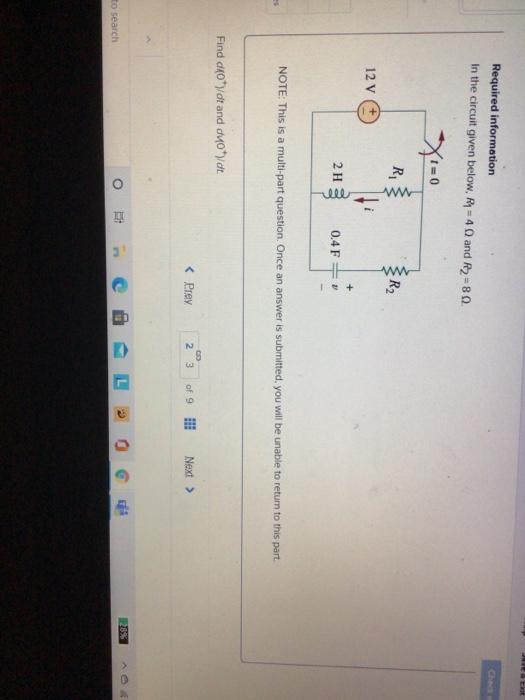 Solved Required information In the circuit given below, Ry = | Chegg.com