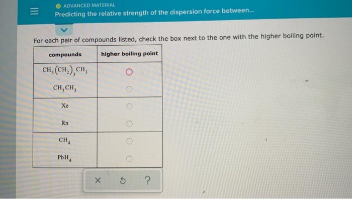 Solved ADVANCED MATERIAL Predicting the relative strength of | Chegg.com
