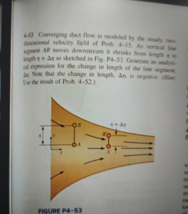 4-50 Converging duct flow is modeled by the steady. | Chegg.com