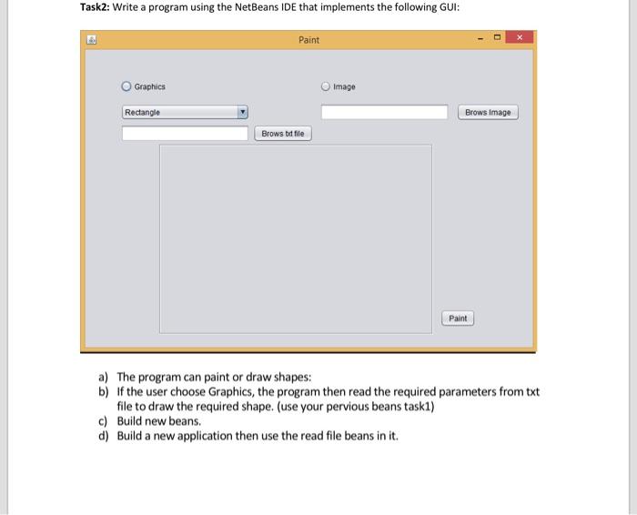 Taski: Write a program using the NetBeans IDE that | Chegg.com