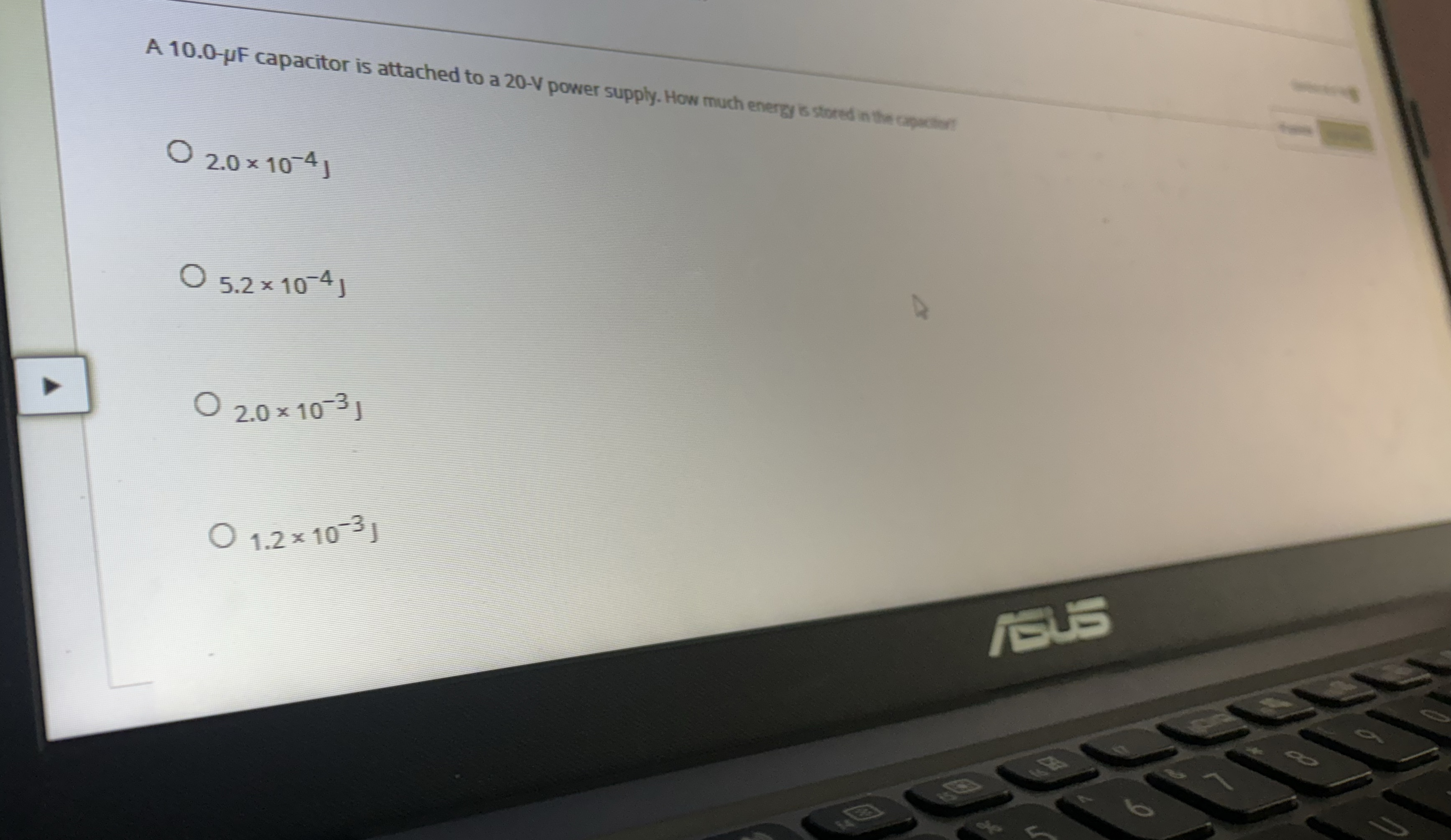 Solved A 10.0-μF ﻿capacitor is attached to a 20-V ﻿power | Chegg.com