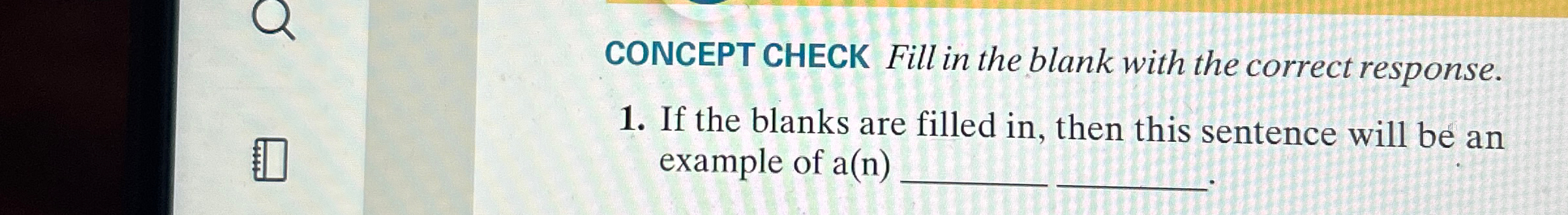 Solved CONCEPT CHECK Fill in the blank with the correct | Chegg.com Solved CONCEPT CHECK Fill in the blank with the correct | Chegg.com