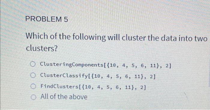 Solved Which of the following snippets of pseudocode shows | Chegg.com