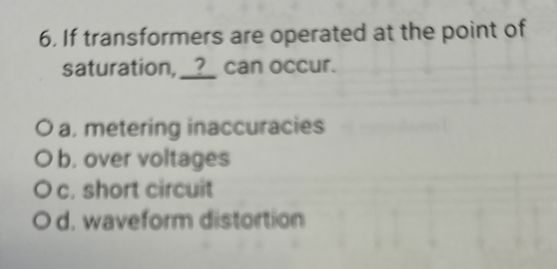 Solved If transformers are operated at the point | Chegg.com