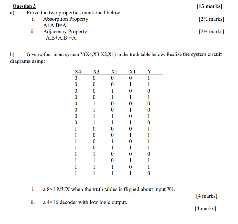Solved Question 3a) ﻿Prove the two properties mentioned | Chegg.com