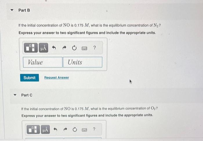 Solved At 2000∘C the equilbrium constant for the reaction | Chegg.com